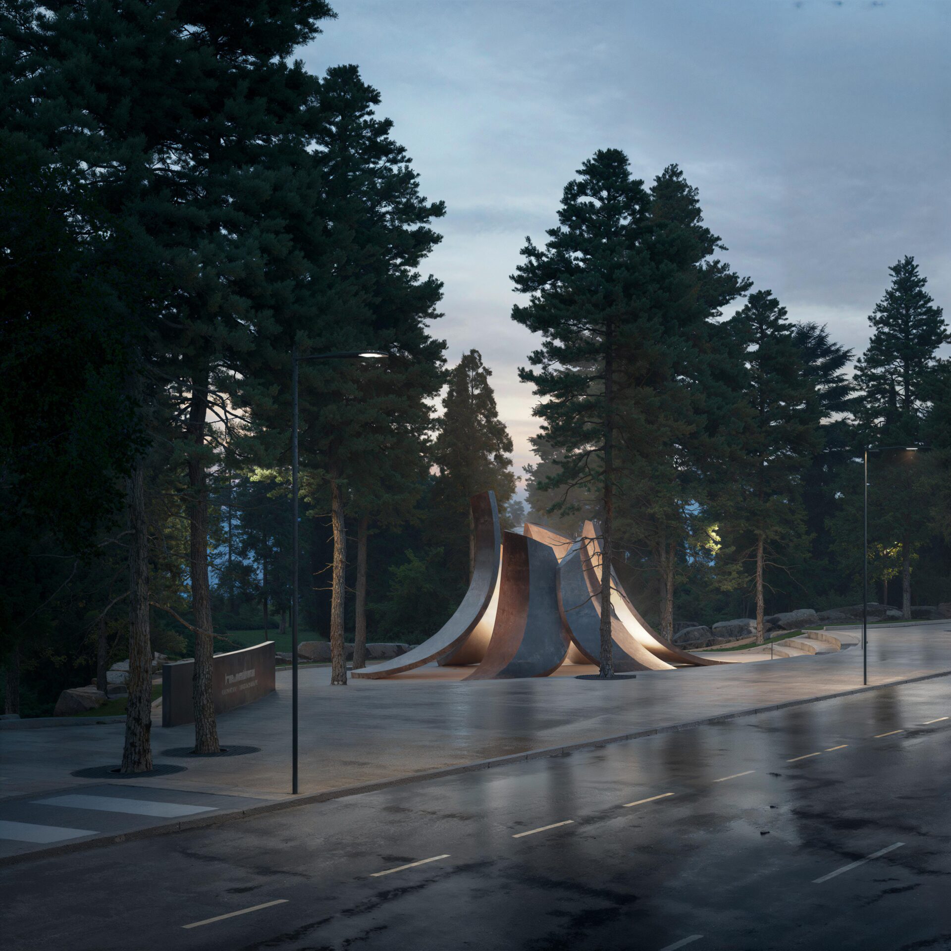 Inauguration of the Iron Swords war memorial - Ollech + Tol